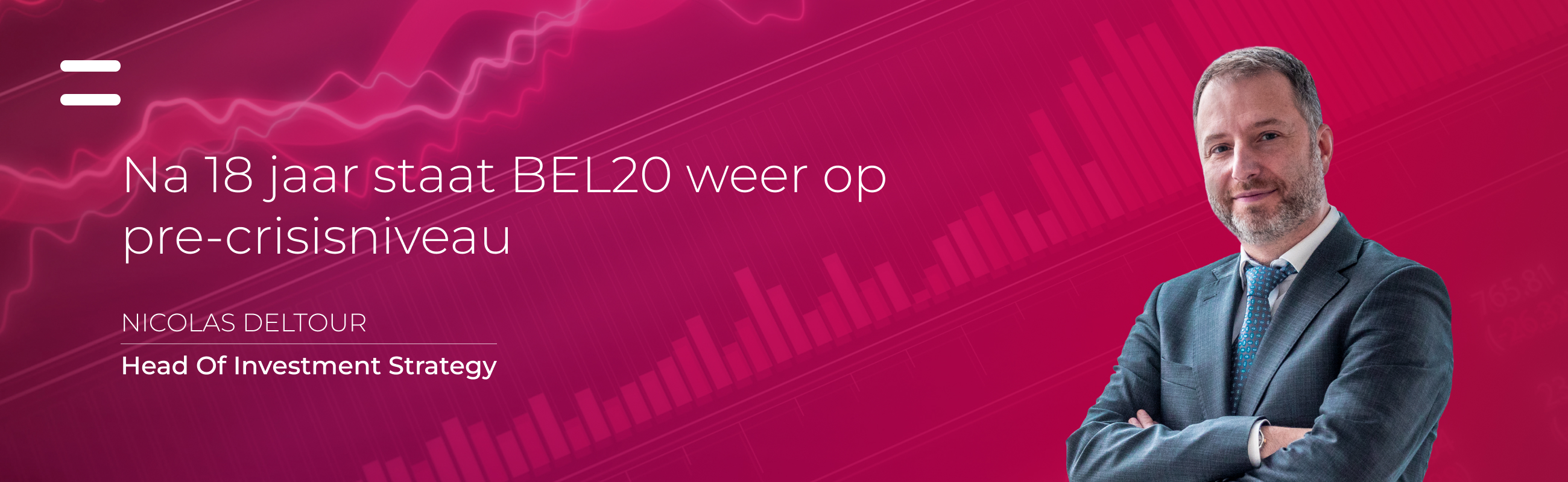 Na 18 jaar staat BEL20 weer op pre-crisisniveau - Belfius