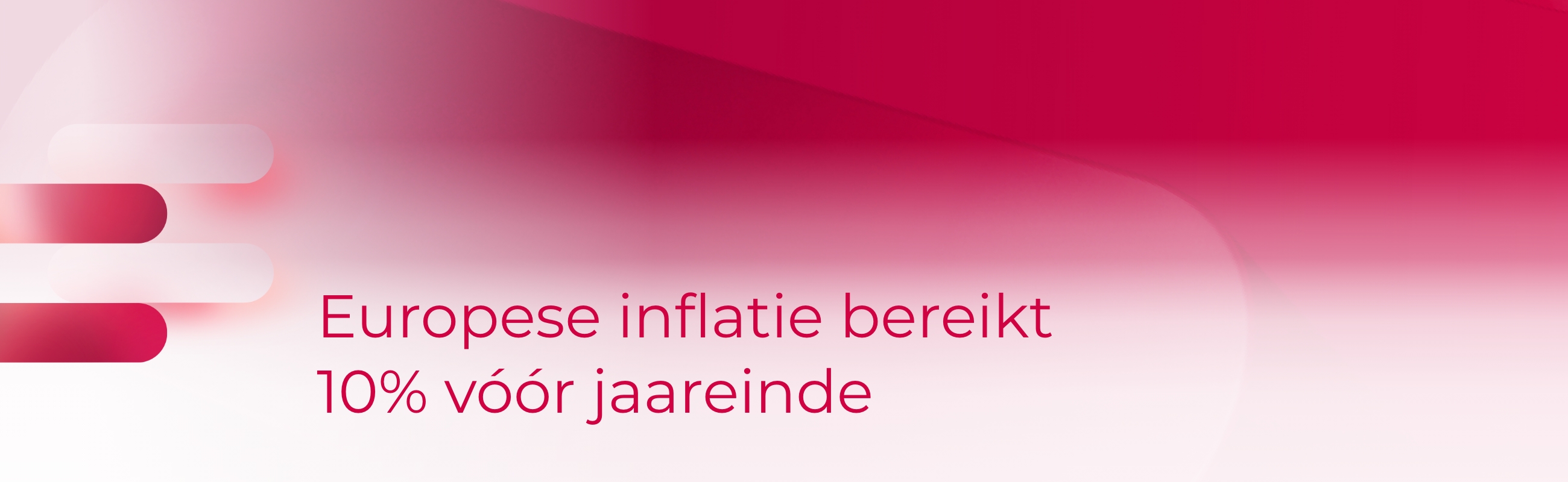 Europese inflatie bereikt 10% vóór jaareinde - Belfius